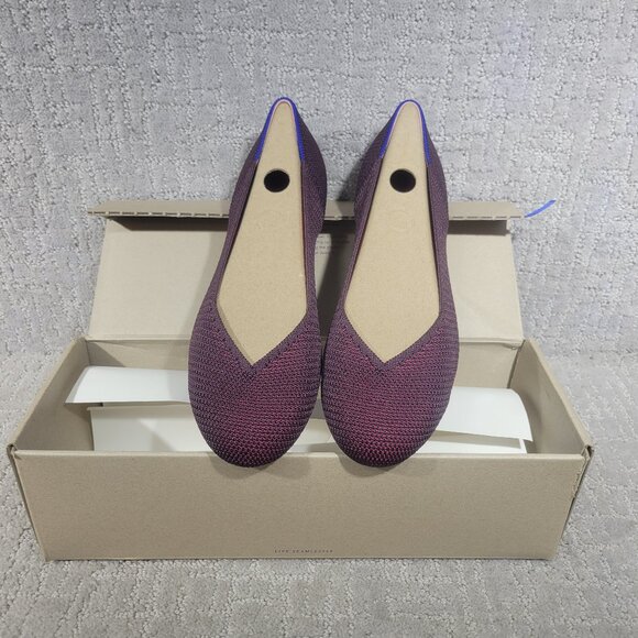 Rothy's | Shoes | Rothys The Flat Womens Size Us 85 Berry Lattice Red ...
